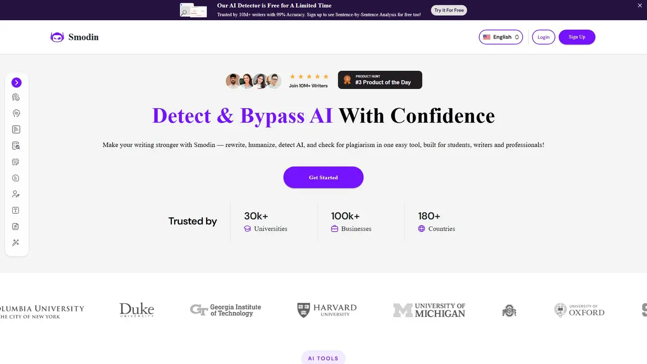 Smodin: AI Detection and Human-like Writing Tools | KnowGenerativeAI
